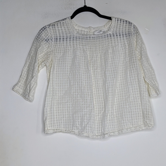 THE GREAT. | Tops | The Great Back Button Down Textured Tunic Top W ...